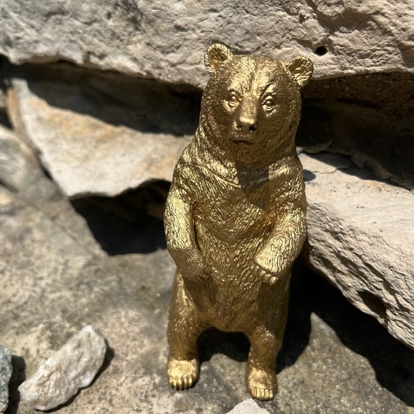 Accents | Gold Grizzly Bear | Poshmark